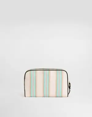 Dolce & Gabbana Striped Poplin Handbag - Multicolor