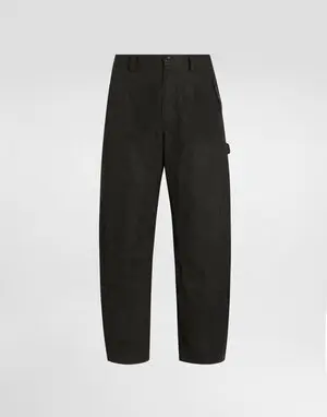 Dolce & Gabbana Technical Cotton Trousers - Black