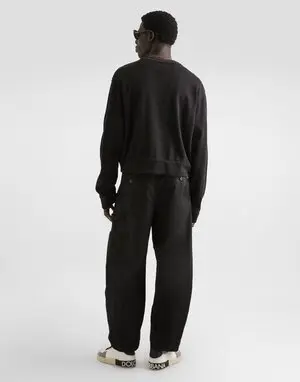 Dolce & Gabbana Technical Cotton Trousers - Black