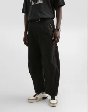 Dolce & Gabbana Technical Cotton Trousers - Black