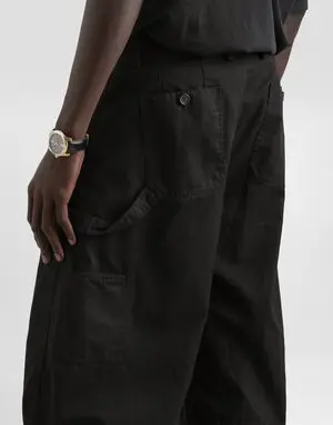 Dolce & Gabbana Technical Cotton Trousers - Black