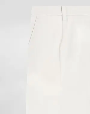 Dolce & Gabbana Wool Poplin Trousers - Beige