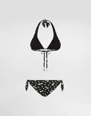 Dolce & Gabbana Rose-print Bikini - Multicolor