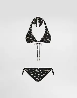 Dolce & Gabbana Rose-print Bikini - Multicolor