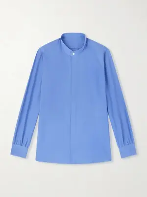 Anderson & Sheppard Silk Shirt - Blue