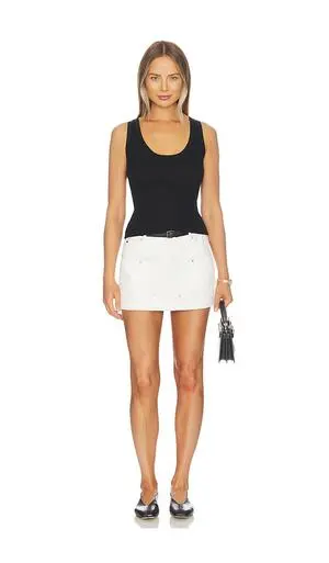 Renggli Ribbed Scoop Neck Tank