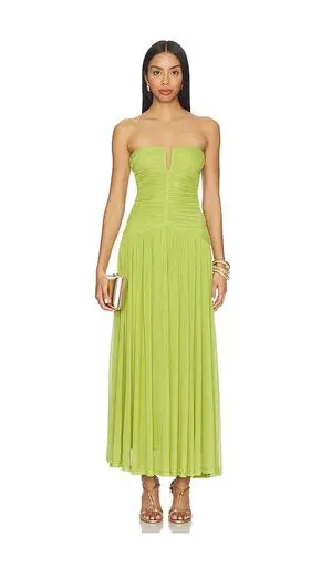 NIA Beverly Strapless Maxi Dress - Peridot