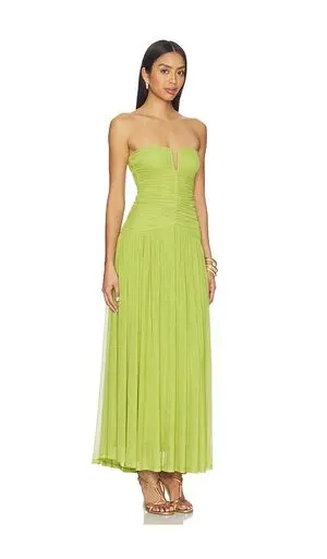 NIA Beverly Strapless Maxi Dress - Peridot