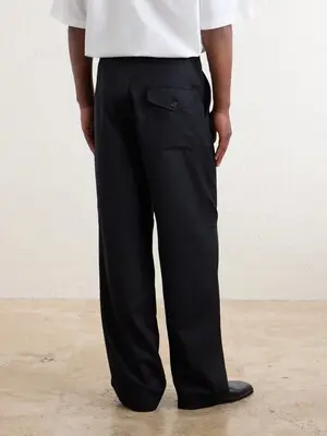 Auralee Wool Herringbone Cargo Trousers
