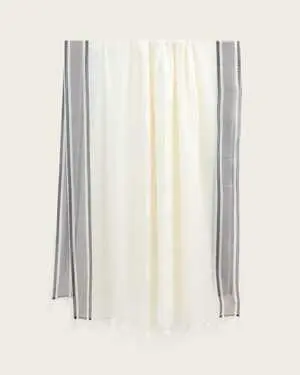 ALLSAINTS Caty Wraparound Wool Blend Pareo - White