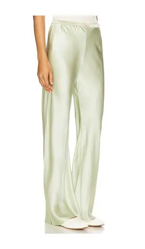 Comme Si Bias Cut Silk Pants - Mint