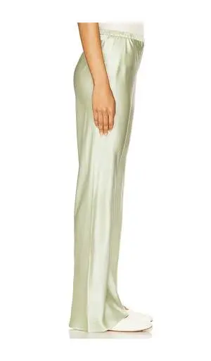 Comme Si Bias Cut Silk Pants - Mint