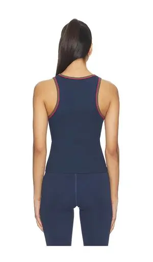P.E Nation Ribbed Racerback Tank Top - Dark Navy