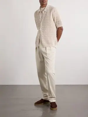 Ralph Lauren Purple Label Knitted Cotton Shirt