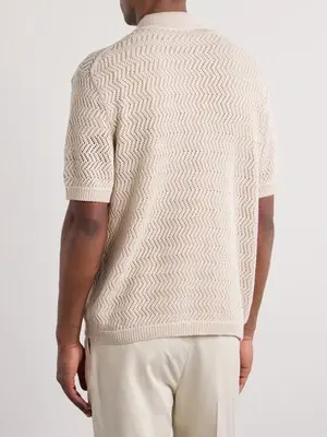 Ralph Lauren Purple Label Knitted Cotton Shirt