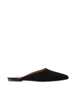 EMME PARSONS Suede Mules - Black