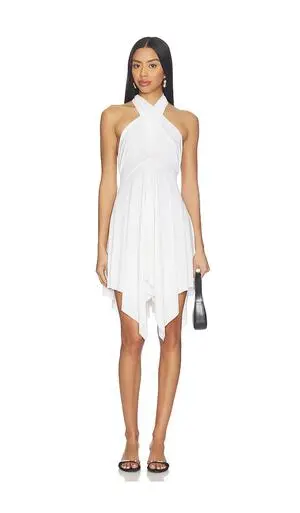 Norma Kamali Convertible Halterneck Dress - Snow White
