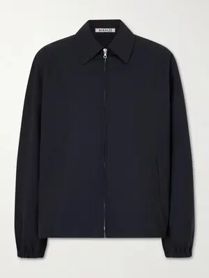 Auralee Wool And Mohair-blend Jacket - Blue