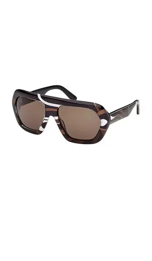 Emilio Pucci Geometric Sunglasses - Brown