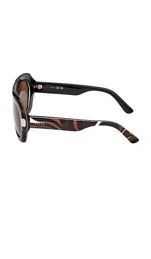 Emilio Pucci Geometric Sunglasses - Brown