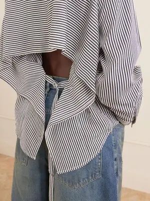 AGOLDE Theo Striped Poplin Shirt
