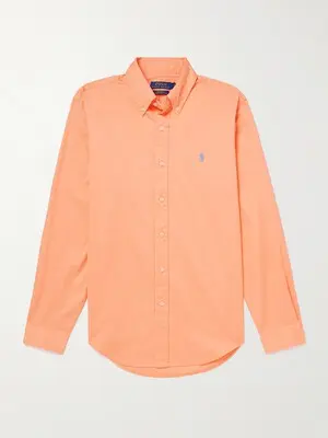 Polo Ralph Lauren Logo-embroidered Cotton Shirt - Orange