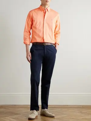 Polo Ralph Lauren Logo-embroidered Cotton Shirt - Orange