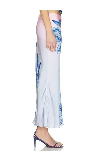 Rococo Sand Floral Print Midi Skirt