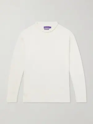 Men's White Knit Sweaters
