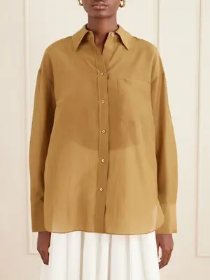 TWP Big Joe Cotton And Silk-blend Shirt
