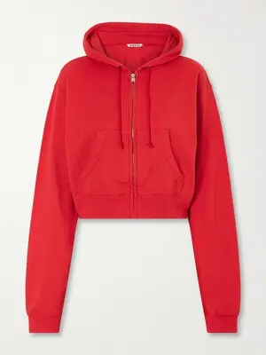 Auralee Cotton, Wool, And Silk-blend Hooded Sweater