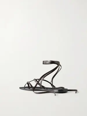 AeydĒ Norah Leather Tie Fastening Sandals - Brown