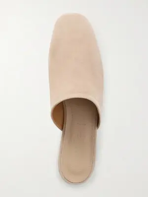 AeydĒ Rega Suede Slides - Neutrals
