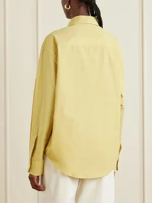 AMI Paris Cotton-poplin Shirt - Yellow