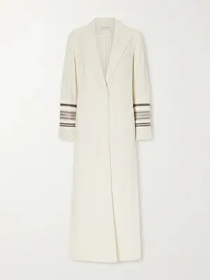 ABADIA Benny Embroidered Twill Coat