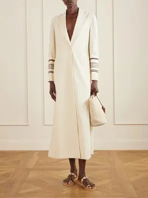 ABADIA Benny Embroidered Twill Coat