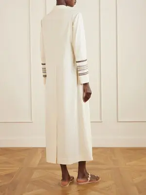 ABADIA Benny Embroidered Twill Coat