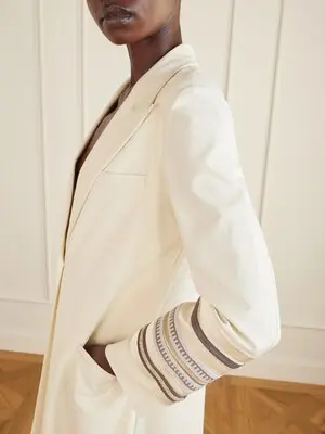 ABADIA Benny Embroidered Twill Coat