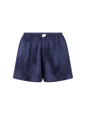SARA CRISTINA Playa Silk Shorts - Blue