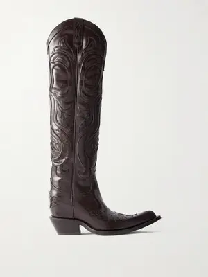 Acne Studios Leather Knee High Boots - Brown