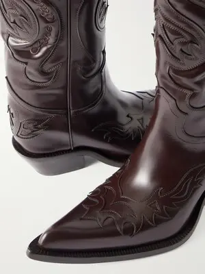 Acne Studios Leather Knee High Boots
