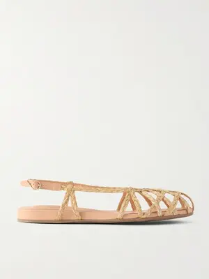 ANCIENT GREEK SANDALS Kardia Raffia Sandals - Neutrals