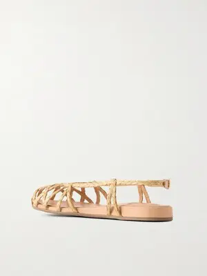 ANCIENT GREEK SANDALS Kardia Raffia Sandals - Neutrals