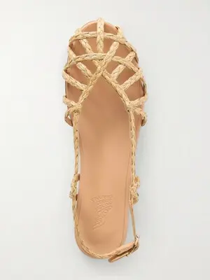 ANCIENT GREEK SANDALS Kardia Raffia Sandals - Neutrals