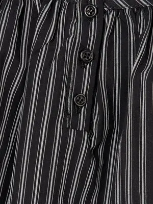 DEIJI STUDIOS Striped Organic Cotton-poplin Top