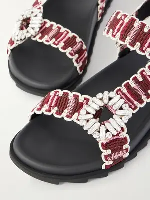 ROGER VIVIER Embellished Flat Sandals - Multi