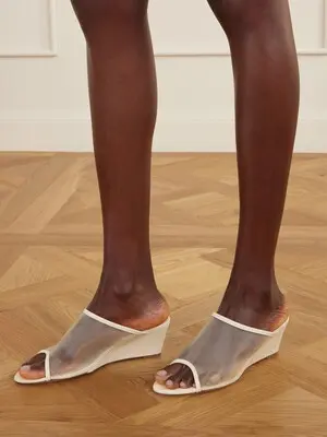 AeydĒ Suzanne Wedge Sandals - Neutrals
