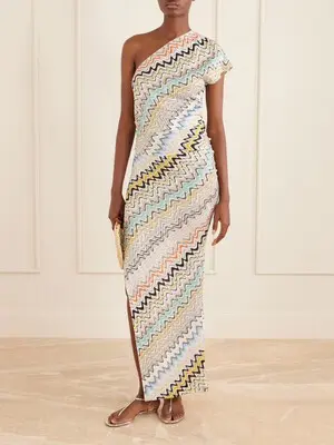 Missoni Striped Crochet-knit Maxi Dress - Neutrals