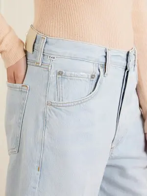 Citizens Of Humanity Ayla Baggy Mid-rise Wide-leg Jeans - Blue