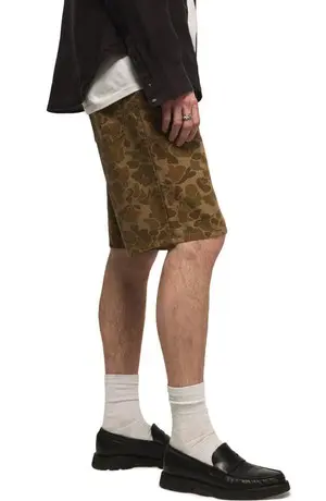 Lucky Brand Camo Print Canvas Shorts